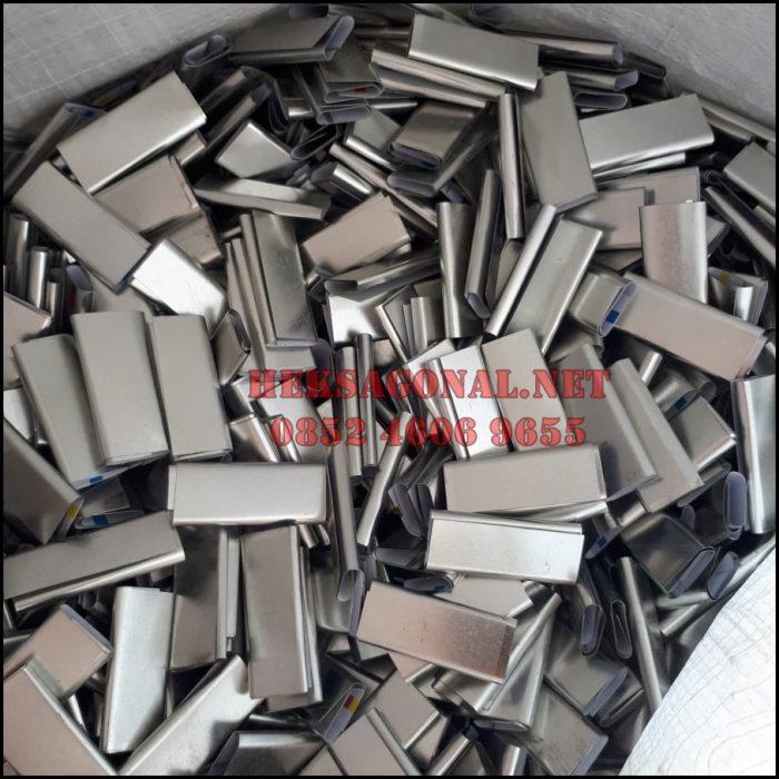 Clamp Klem seng besi packing paking tali strapi | HEKSAGONAL