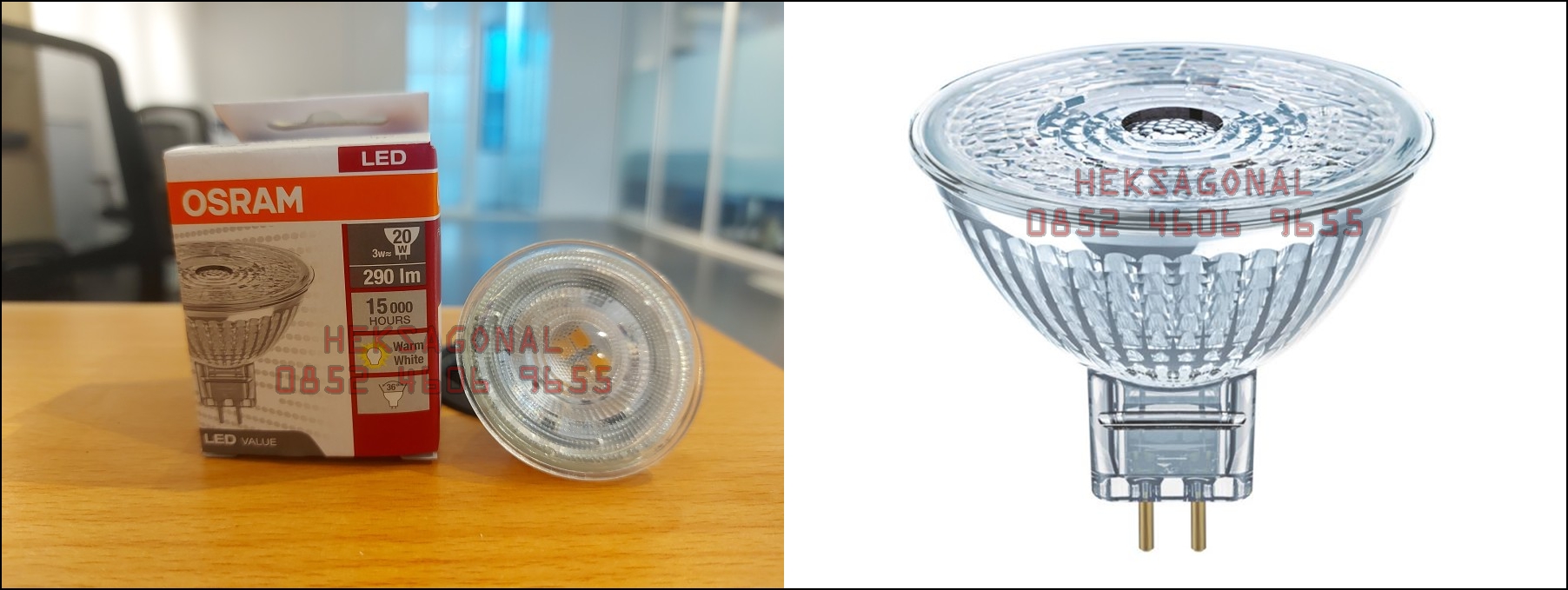 jual LED VALUE MR16 HALOGEN OSRAM Murah BPN SMD | HEKSAGONAL