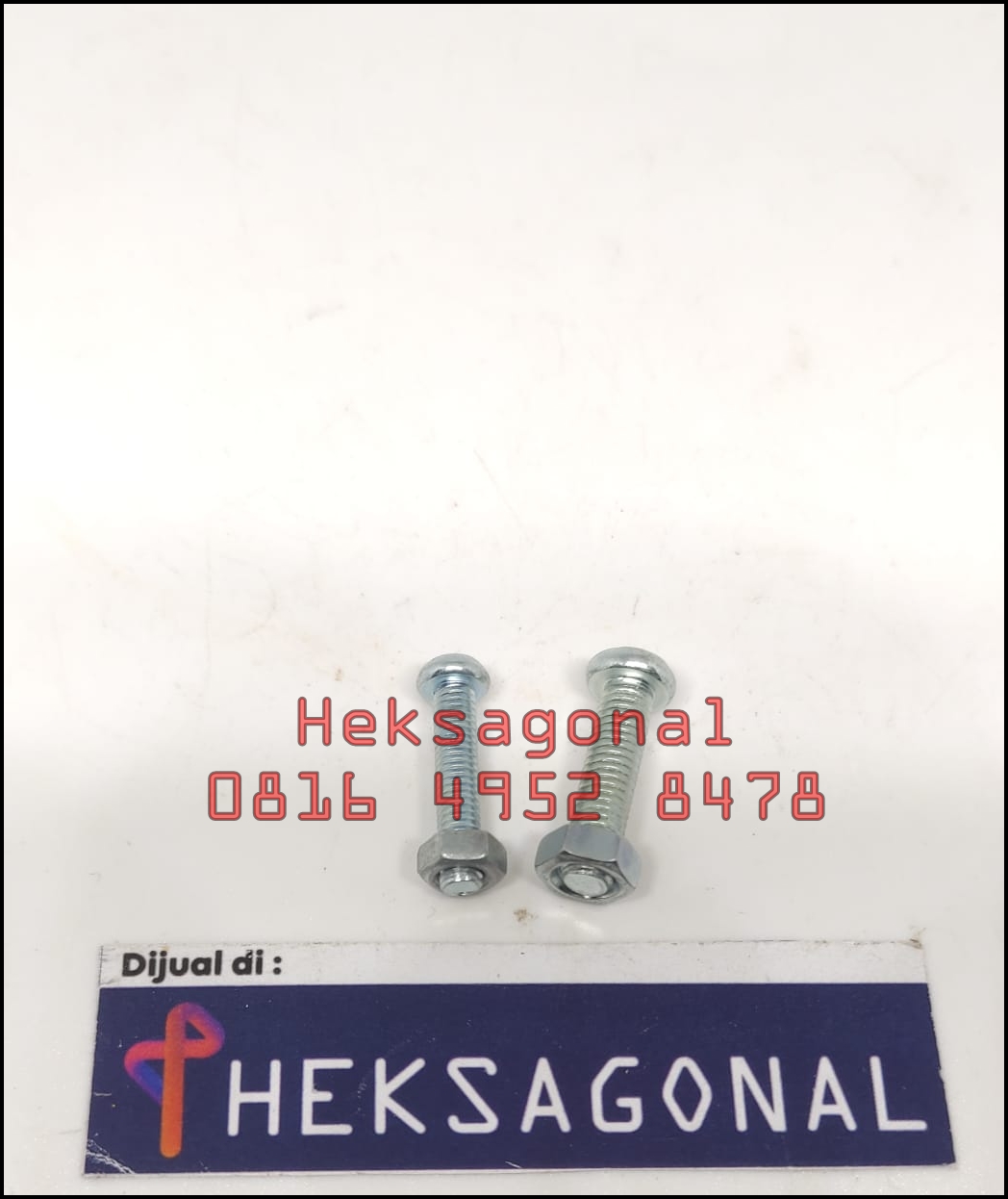 Baut JP 4 x 20 mm lengkap Mur isi 100 set BPN | HEKSAGONAL
