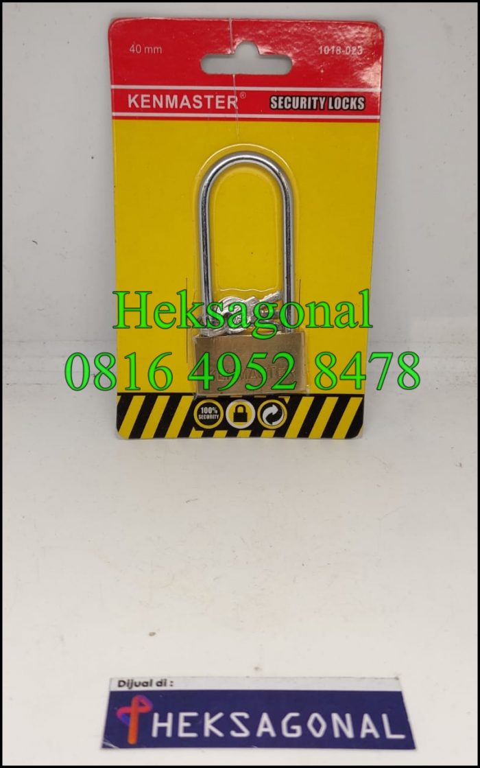 jual Kenmaster Gembok 40 mm Leher Panjang BPN | HEKSAGONAL
