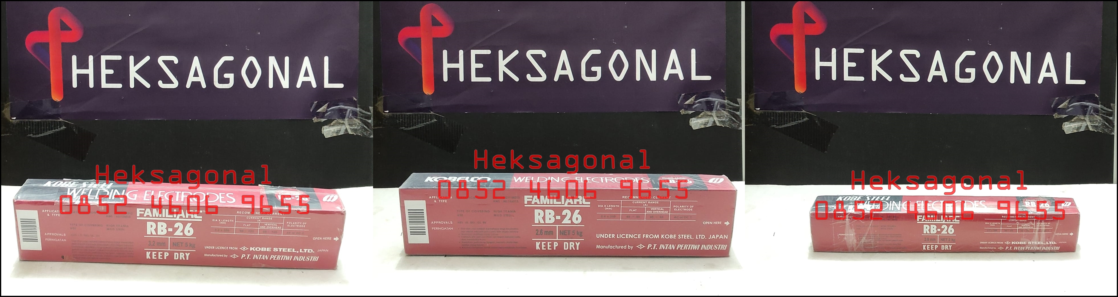 jual Kawat Las RB26 Pakan Las 5KG 3.2mm BPN | HEKSAGONAL