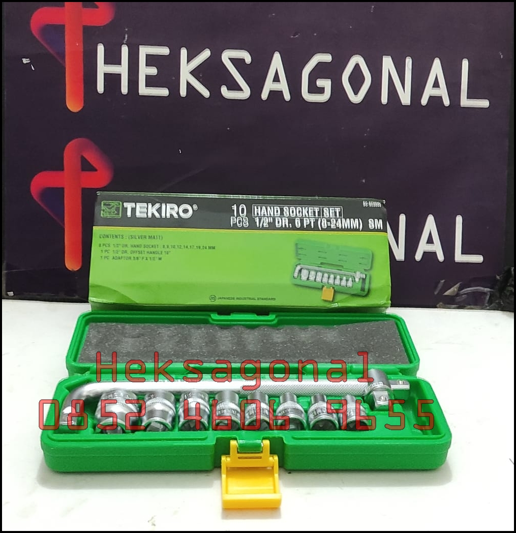 jual Kunci Sock Set Tekiro 10 pcs hand BPN | HEKSAGONAL