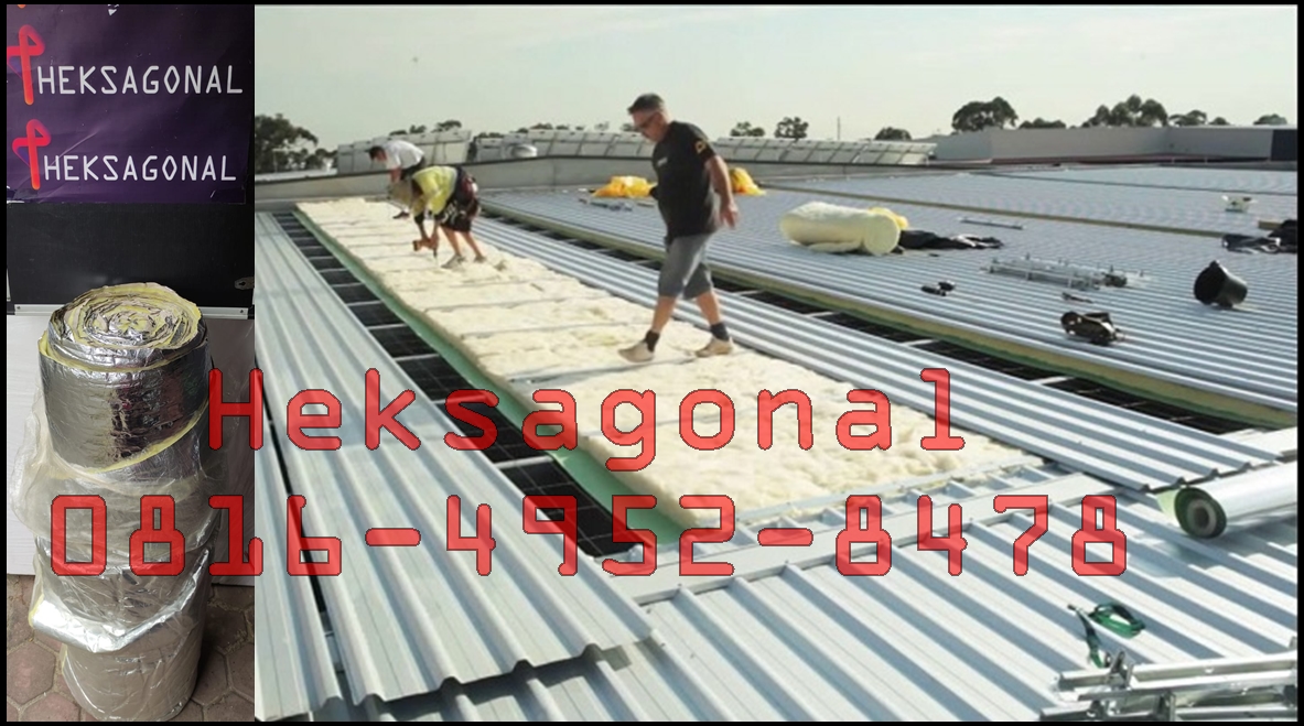 jual alumunium foil atap glasswool 2.5cm BPN | HEKSAGONAL