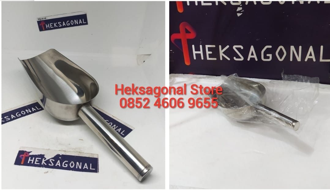 Sendok es batu sendok tepung scoop stainless st | HEKSAGONAL