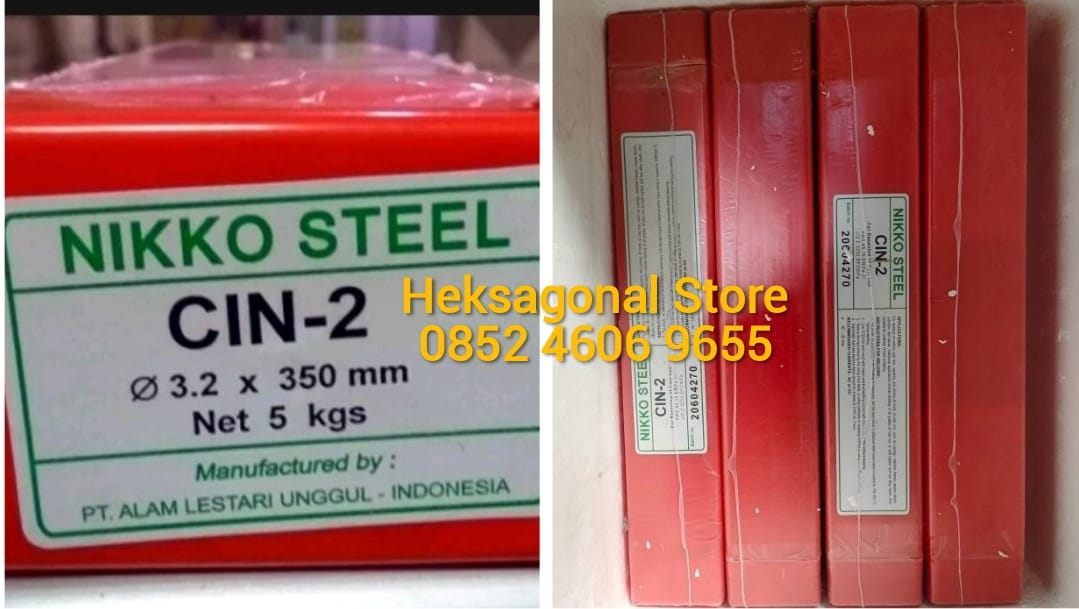 Kawat Las Nikko Steel CIN-2 3.2x350mm Balikpapan | HEKSAGONAL