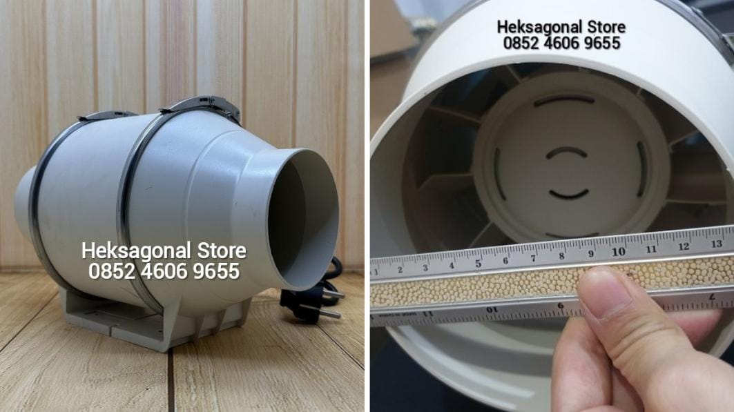 Inline duct fan hydroponic Fan mixed flow 6inch Balikpapan | HEKSAGONAL