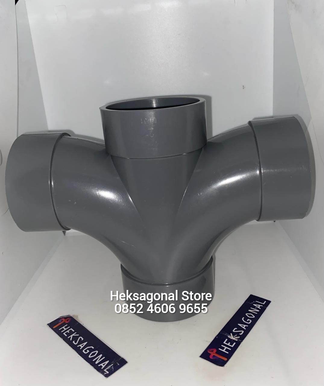 Large radius double tee D 2Inch Rucika PVC Balikpapan | HEKSAGONAL