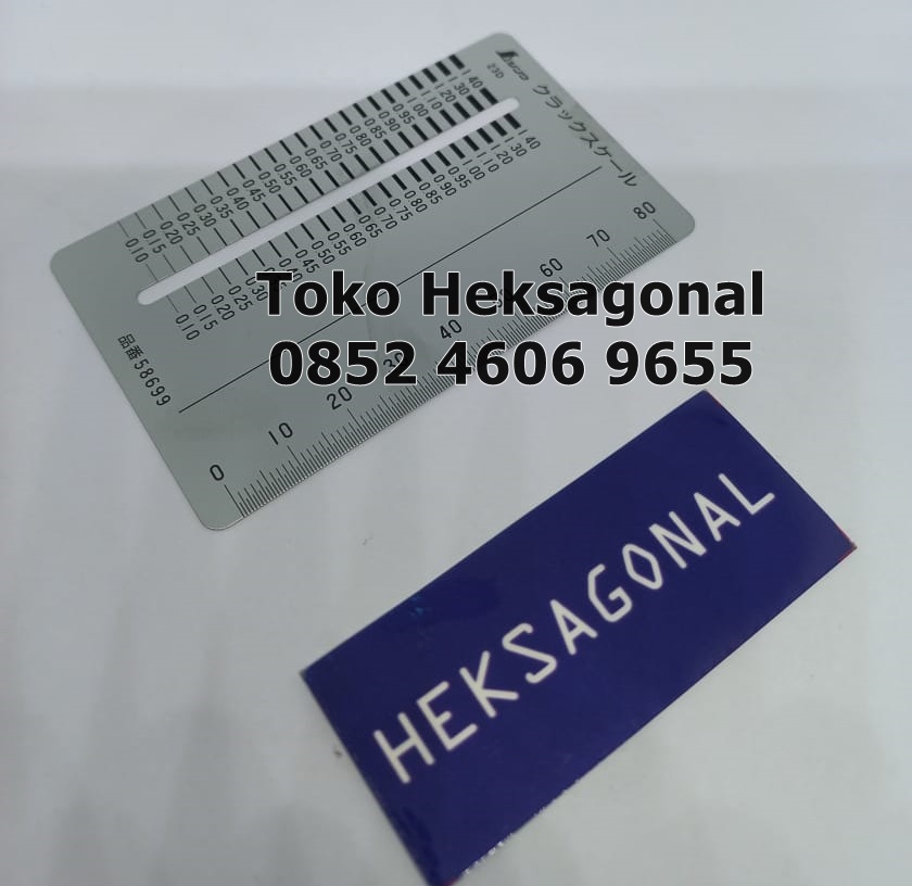Shinwa crack scale card pengukur keretakan Balikpapan | HEKSAGONAL