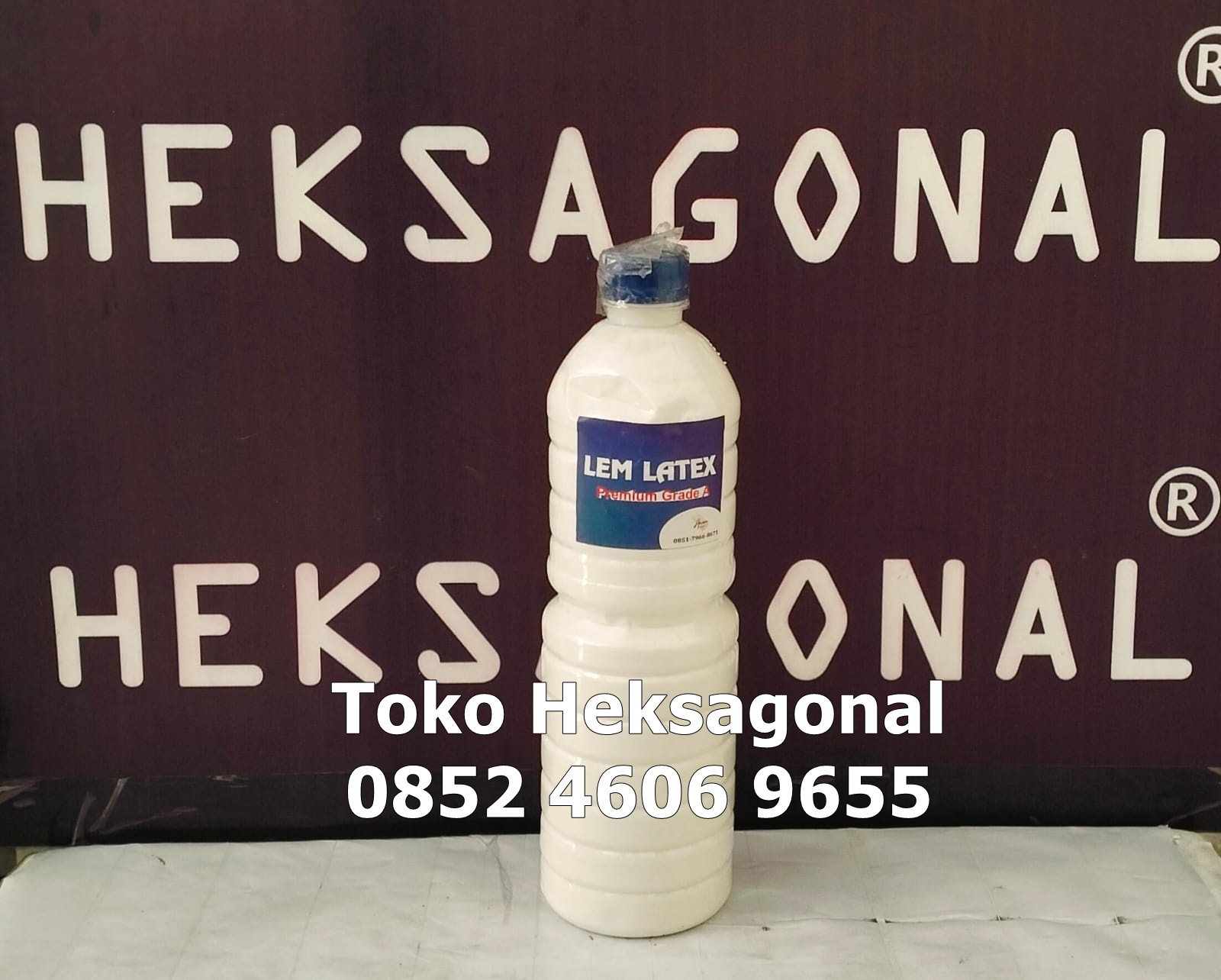 Lem latex cair natural rubber 60% 1kg Balikpapan | HEKSAGONAL