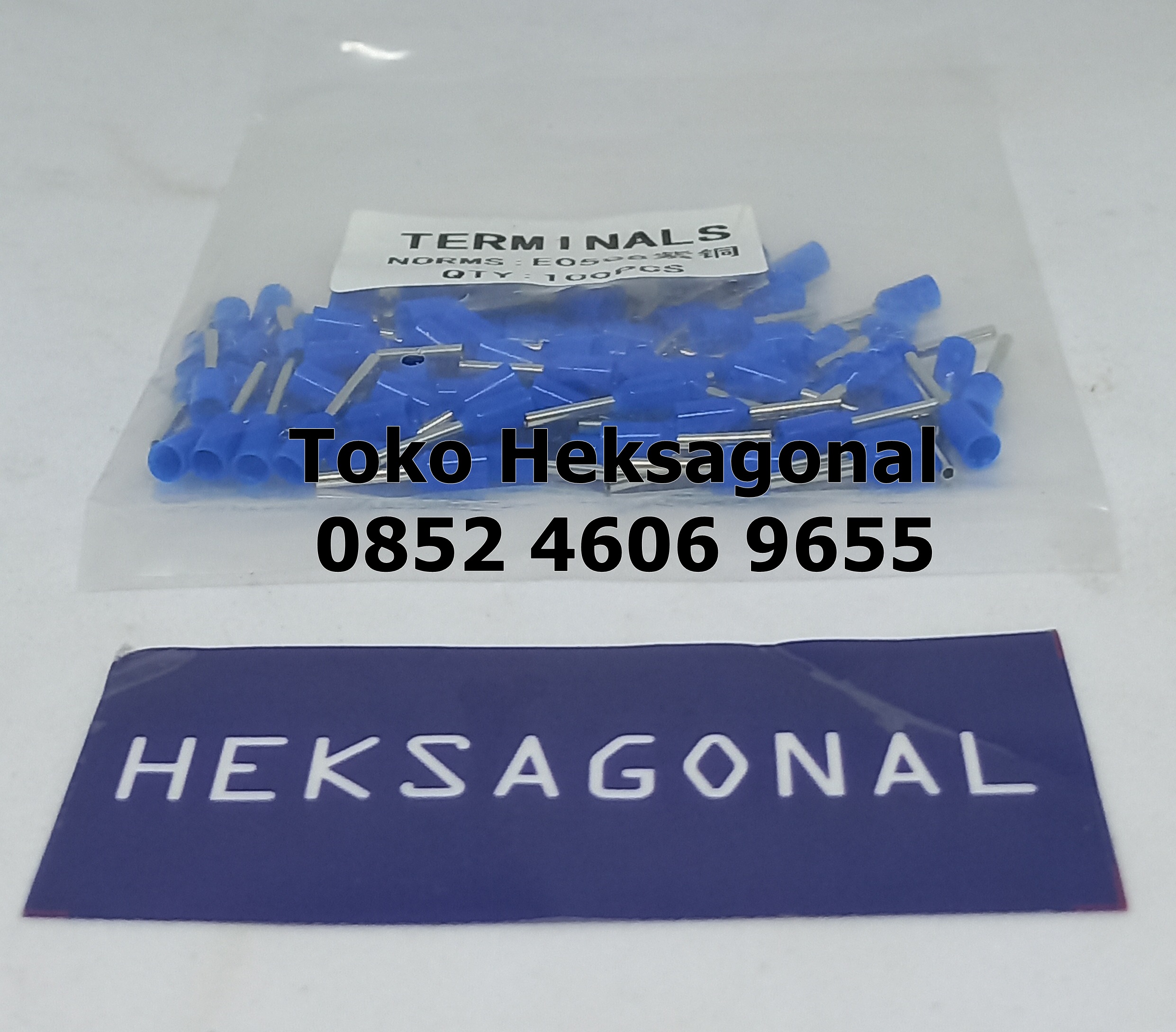 Skun kabel pin tusuk PTV 1.25-10 merah Balikpapan | HEKSAGONAL