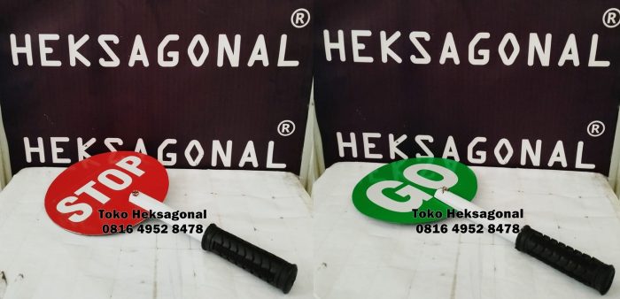 Rambu stop go portable diameter 24cm Balikpapan | HEKSAGONAL