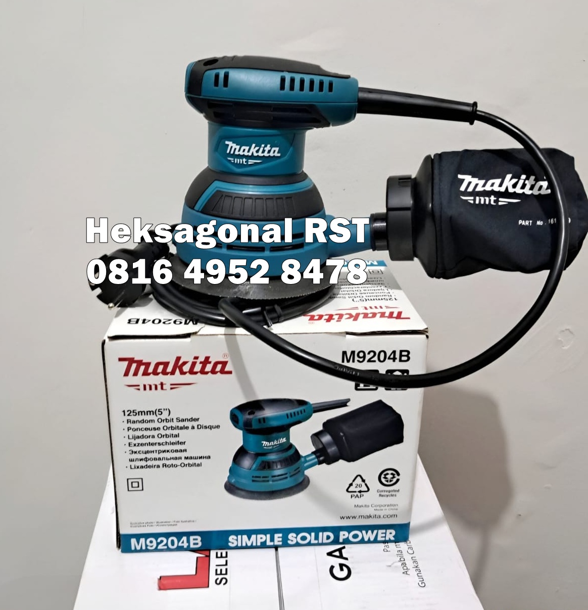 Makita mesin amplas bulat orbital sander M9204B Balikpapan | HEKSAGONAL