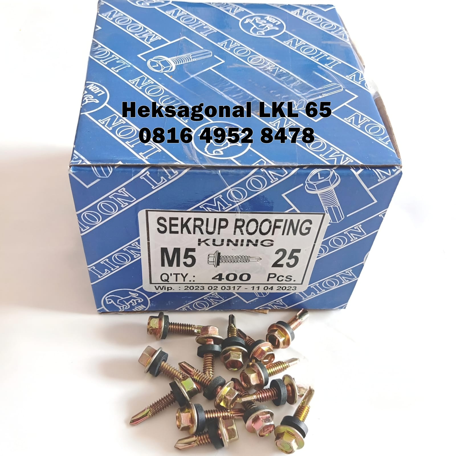 Baut roofing 2.5cm per pack Balikpapan | HEKSAGONAL
