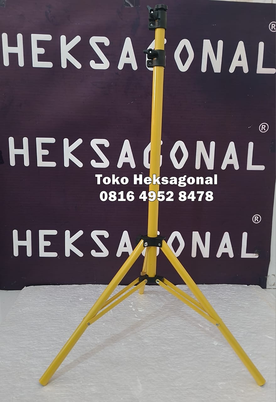 Tripod lampu sorot LED tiang lampu flood light Balikpapan | HEKSAGONAL