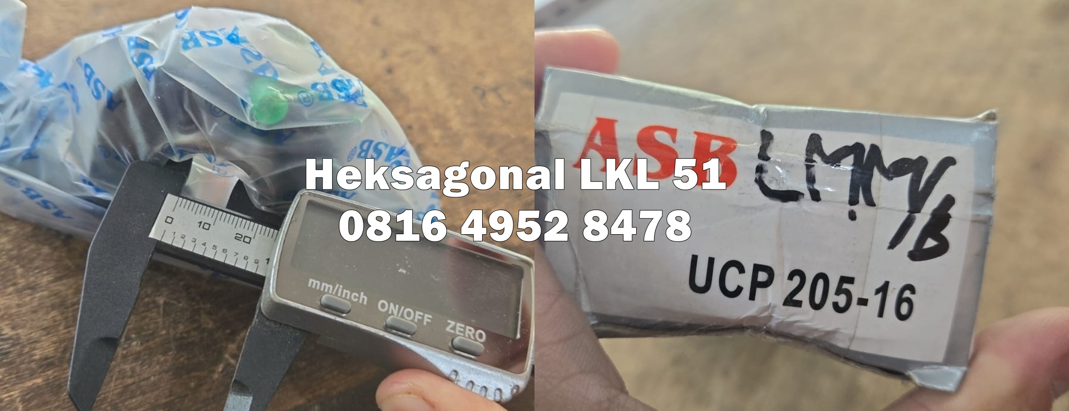 as serkel ASB UCP 205-16 diameter as tengah 25mm Balikpapan | HEKSAGONAL