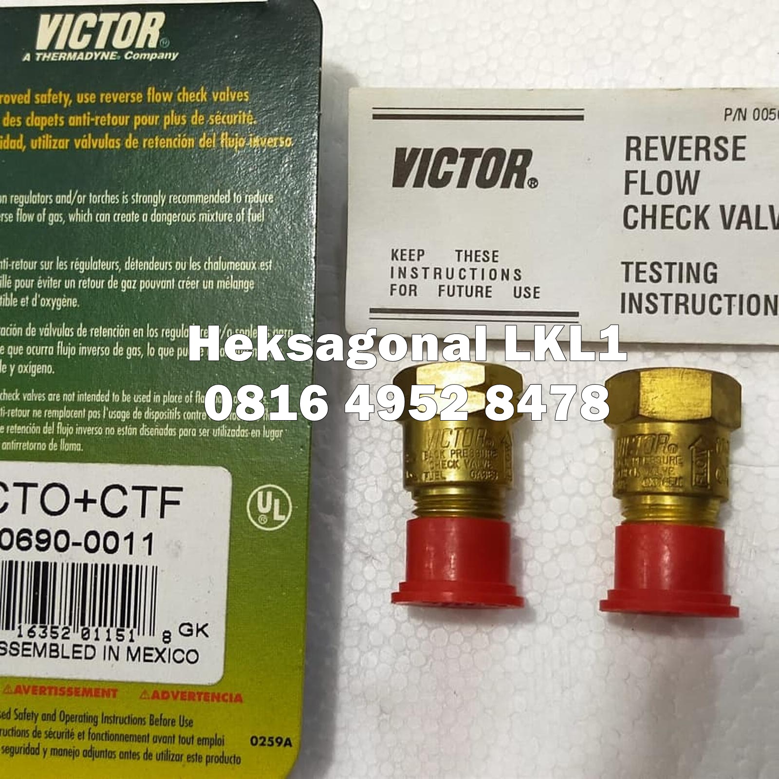 Victor reverse flow check valve CTO+CTF Balikpapan | HEKSAGONAL